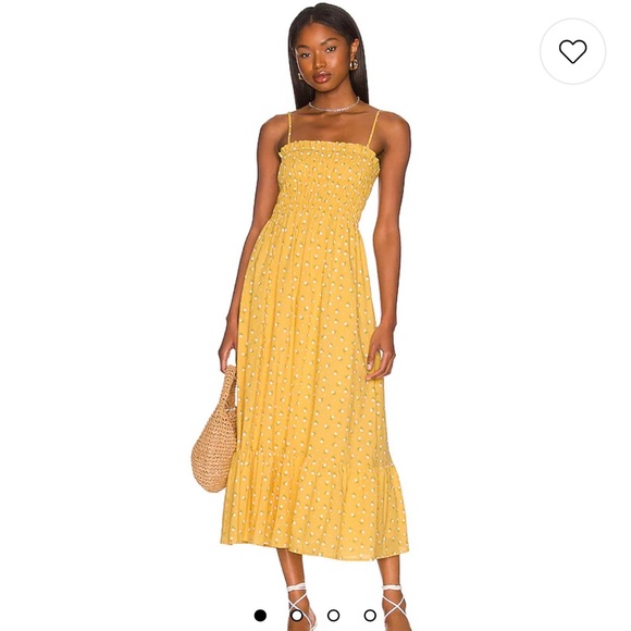 Line & Dot | Dresses | Line Dot Hailee Floral Print Midi Dress New With ...